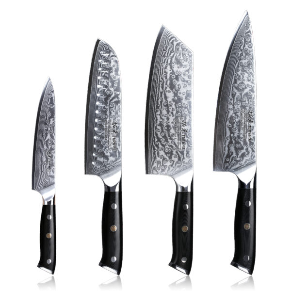 Low Cost Private Label Professional Kitchen Knife Set with Case