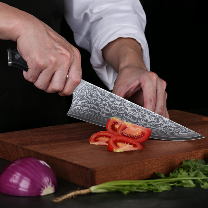 Best 9" Damascus Chef Knife - Super Damascus Steel Knife Made Right