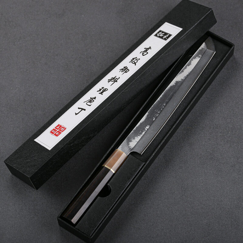 Japanese Sushi Knife + VG-10 Damascus Steel for Restaurant Chefs