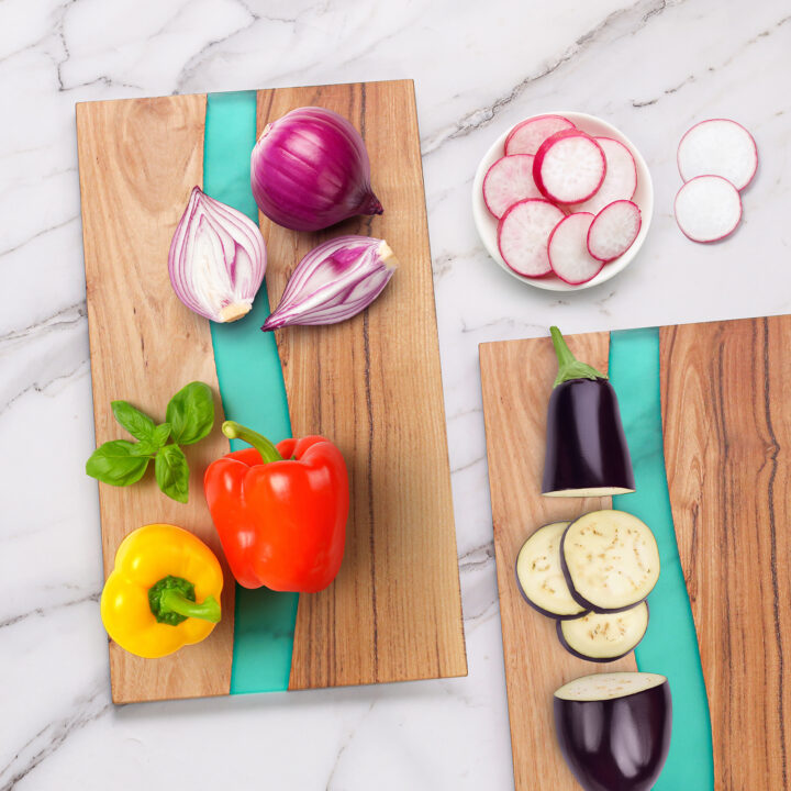 Handmade Epoxy Resin Cutting Board without LOGO from Manufacturers